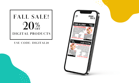 Fall Sale! 20% Off Digital Translation Cards – Equal Eats