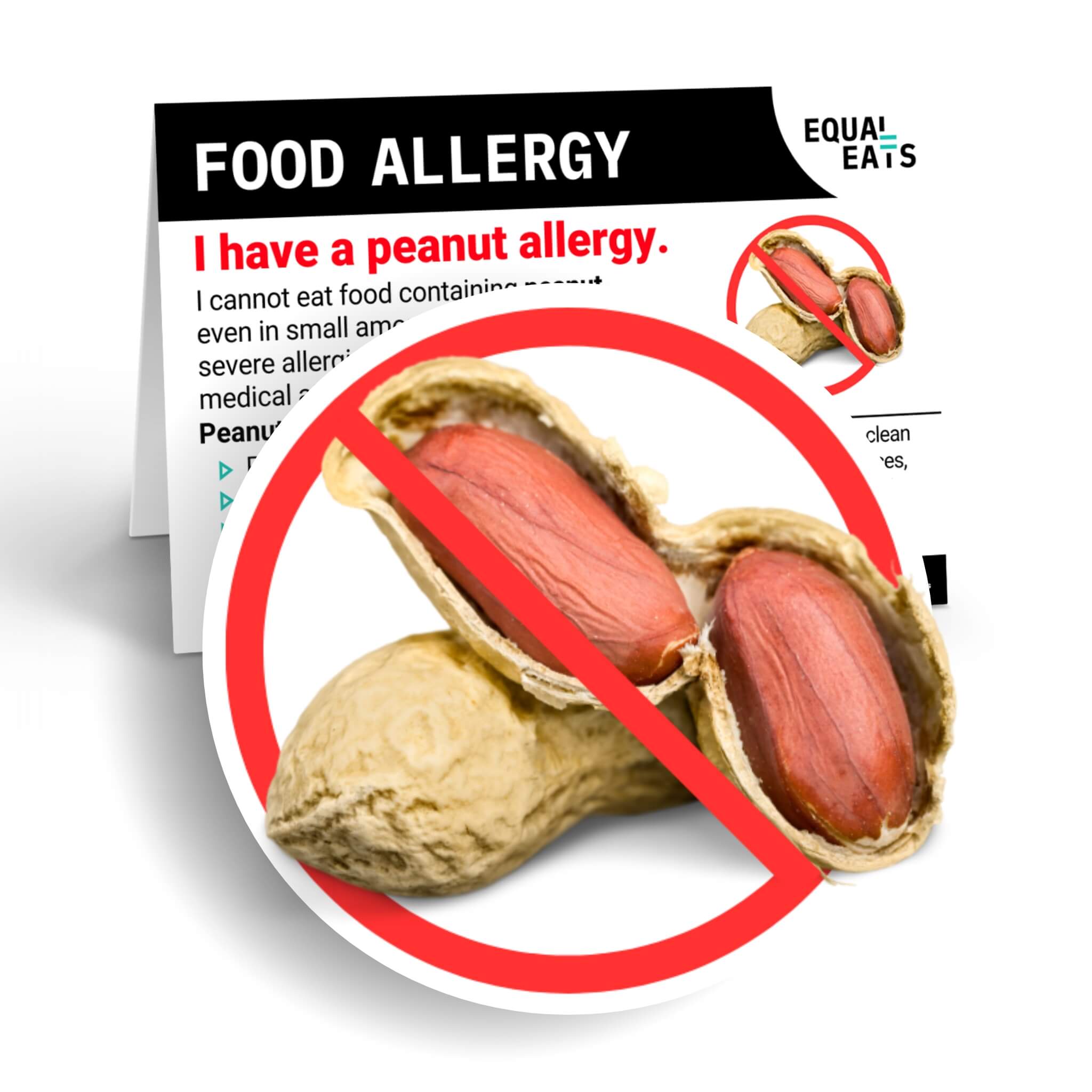 Peanut Allergy Printable Card – Equal Eats