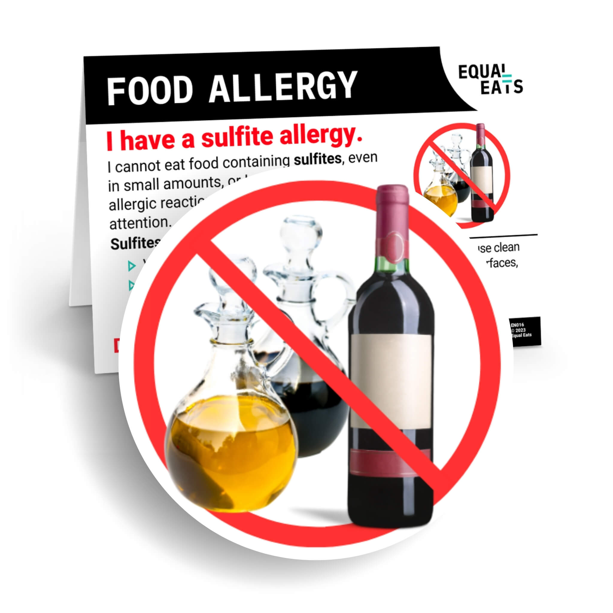 Sulfite Allergy Printable Card – Equal Eats