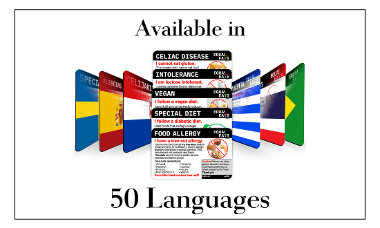 Dietary Cards Now Available in 50 Languages | Allergy Translation Cards ...