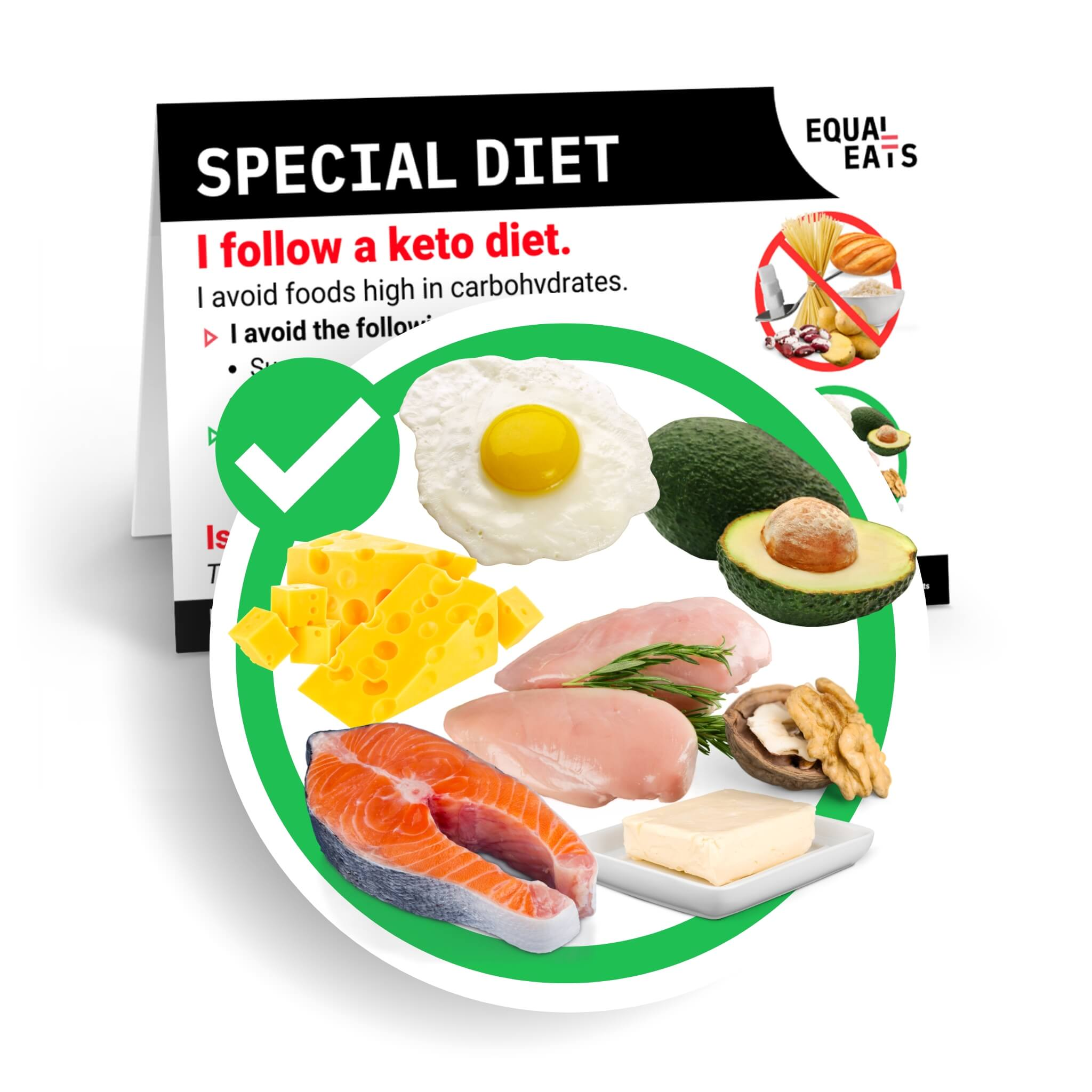 Keto Diet Printable Card – Equal Eats