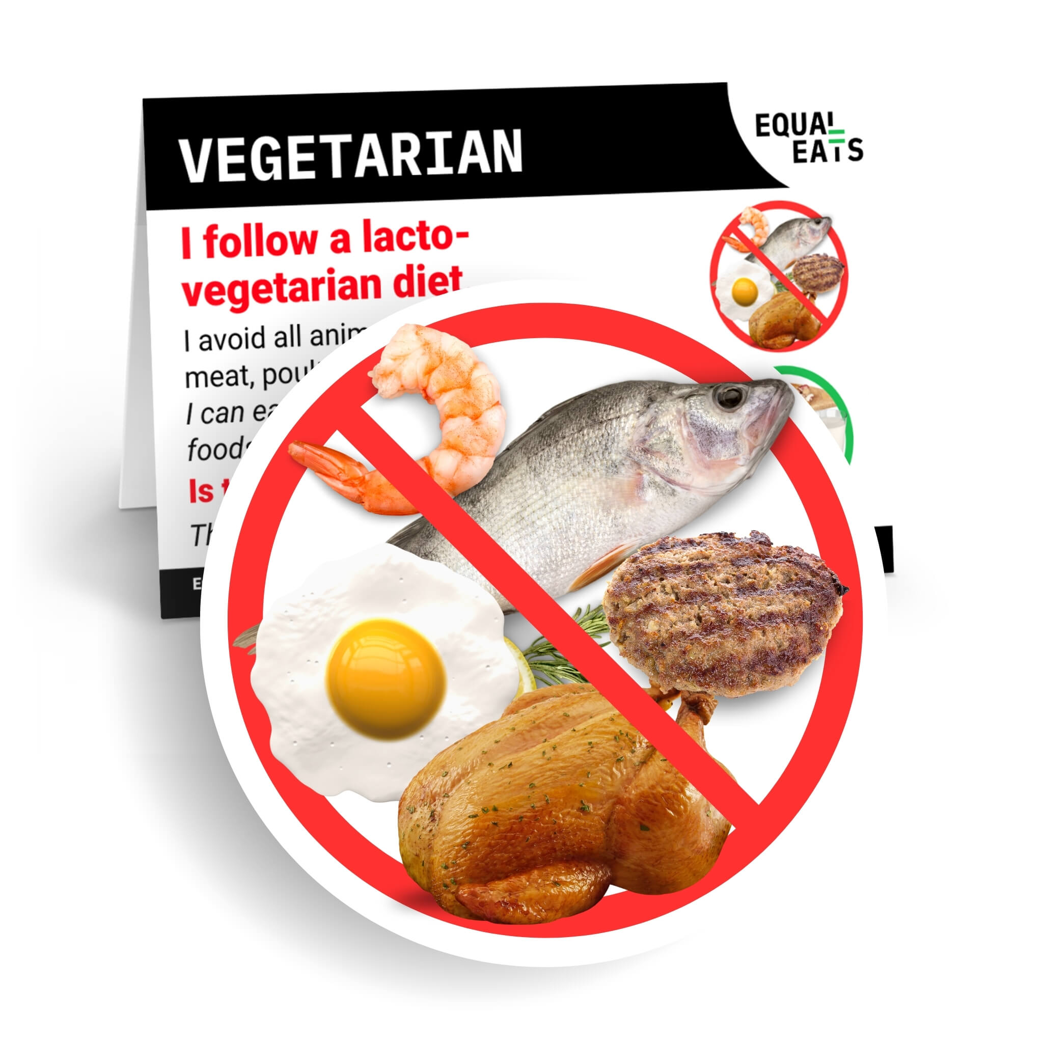 Lacto Vegetarian Printable Card – Equal Eats