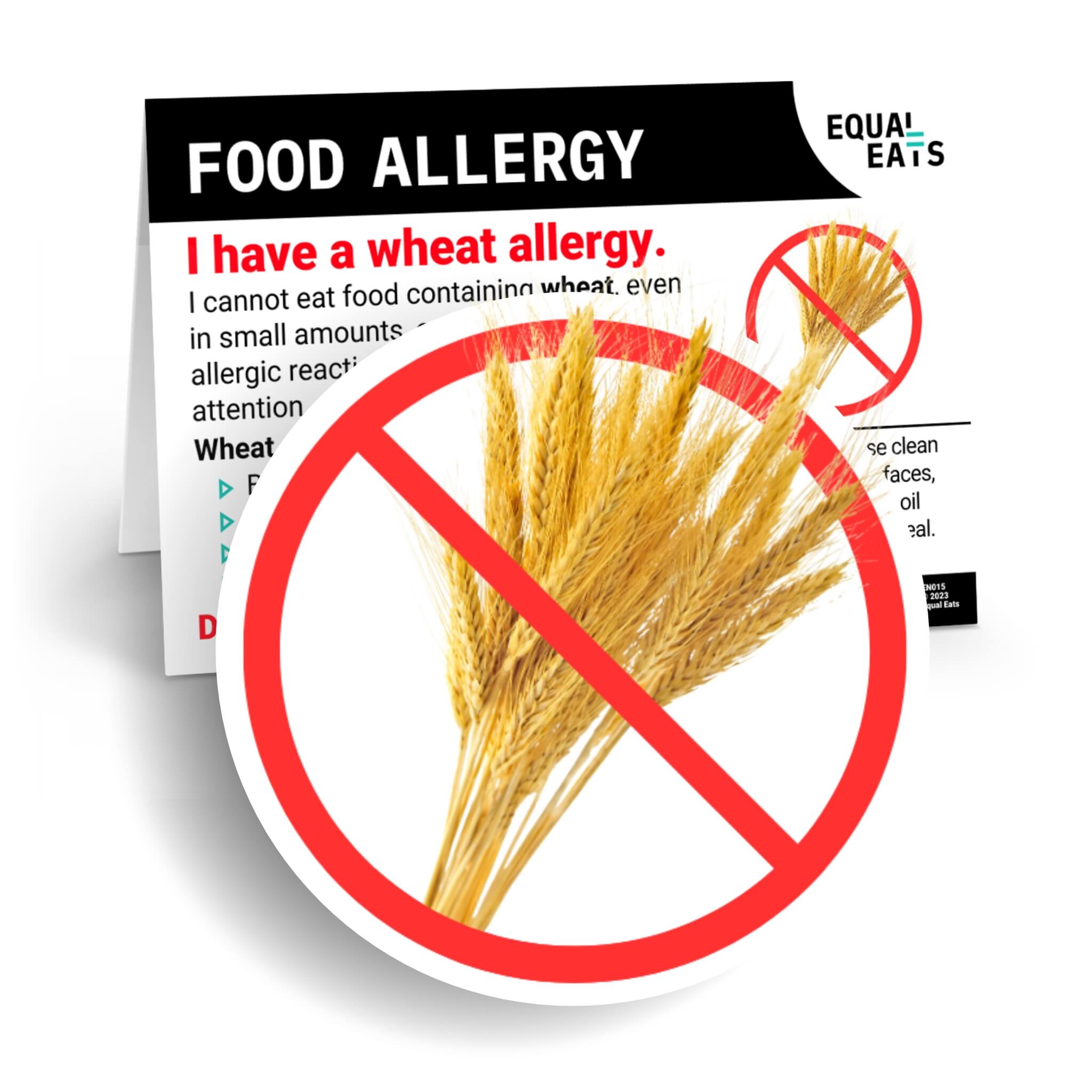 Wheat Allergy Printable Card – Equal Eats