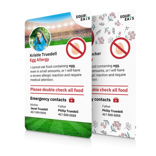 Food Allergy ID Cards by Equal Eats