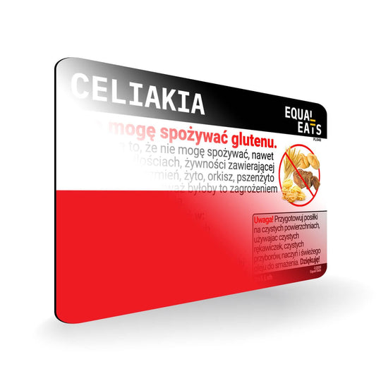 Polish Food Allergy Translation Cards | Equal Eats