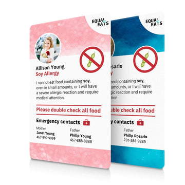 Food Allergy ID Cards by Equal Eats