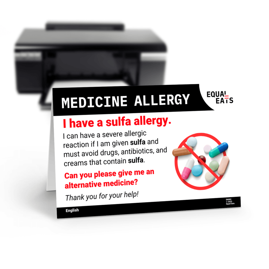 Digital Allergy Cards | Free Download | Equal Eats